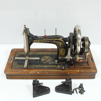 Wertheim Hand Treadle Sewing Machine - Lot 857307 | ALLBIDS