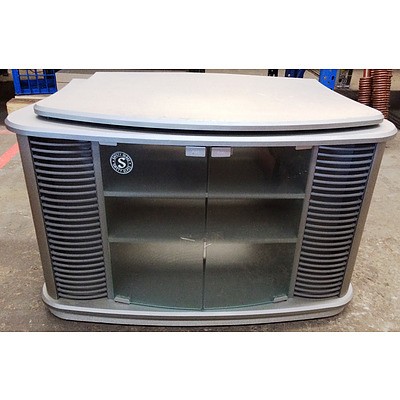 Silver TV Entertainment Unit - Lot 855262 | ALLBIDS