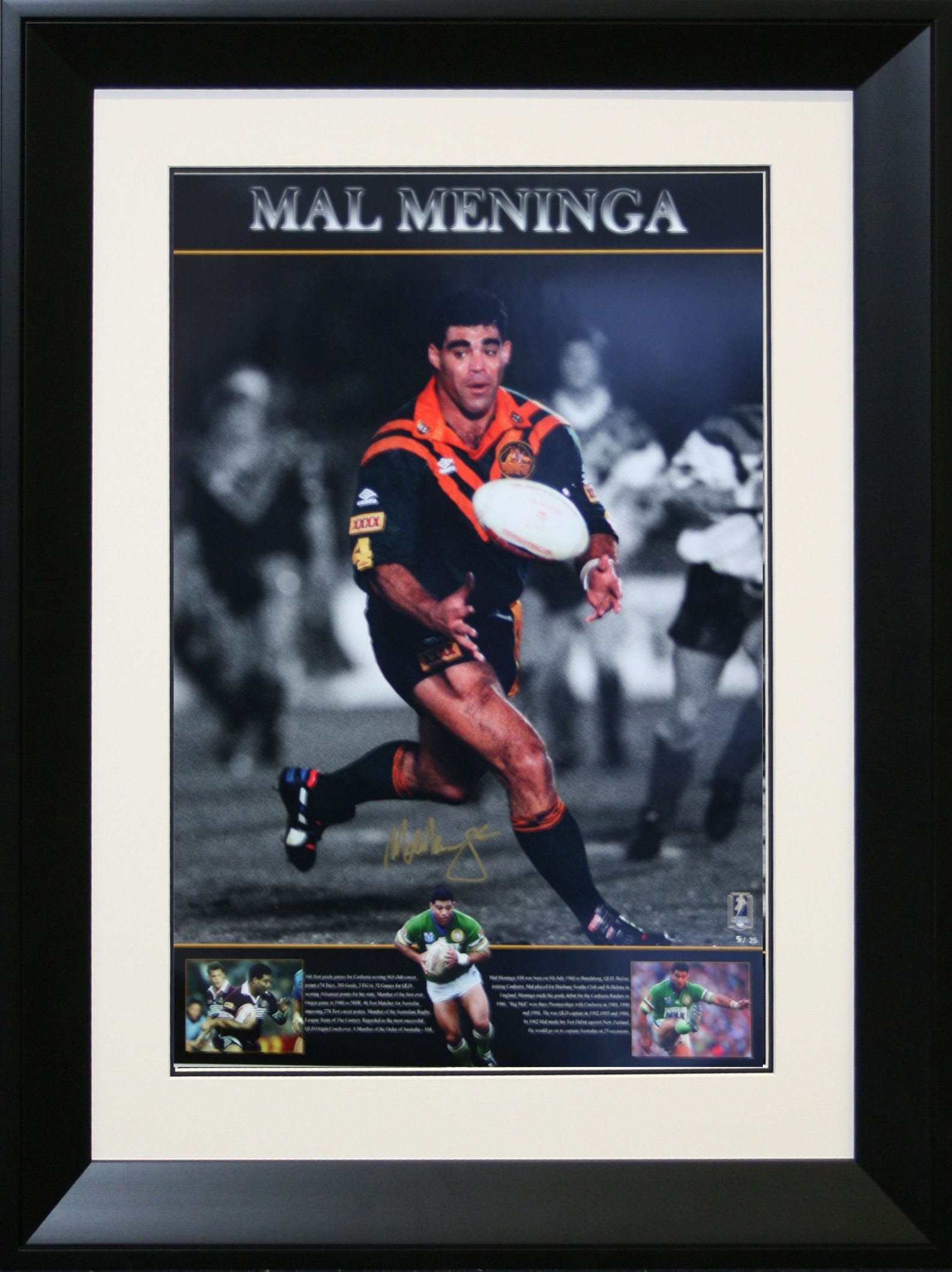 Mal Meninga Signed and Framed Photo - Lot 861842 | ALLBIDS