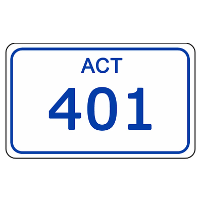 ACT Number Plate 401 - Lot 873434 | CARBIDS