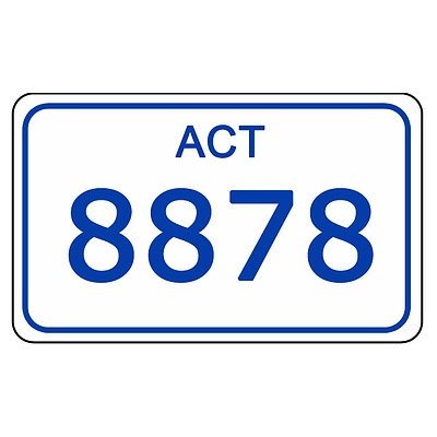 ACT Number Plate 8878 - Lot 881017 | CARBIDS