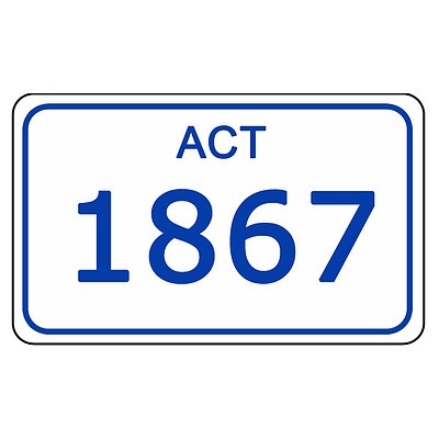 ACT Number Plate 1867 - Lot 885449 | CARBIDS
