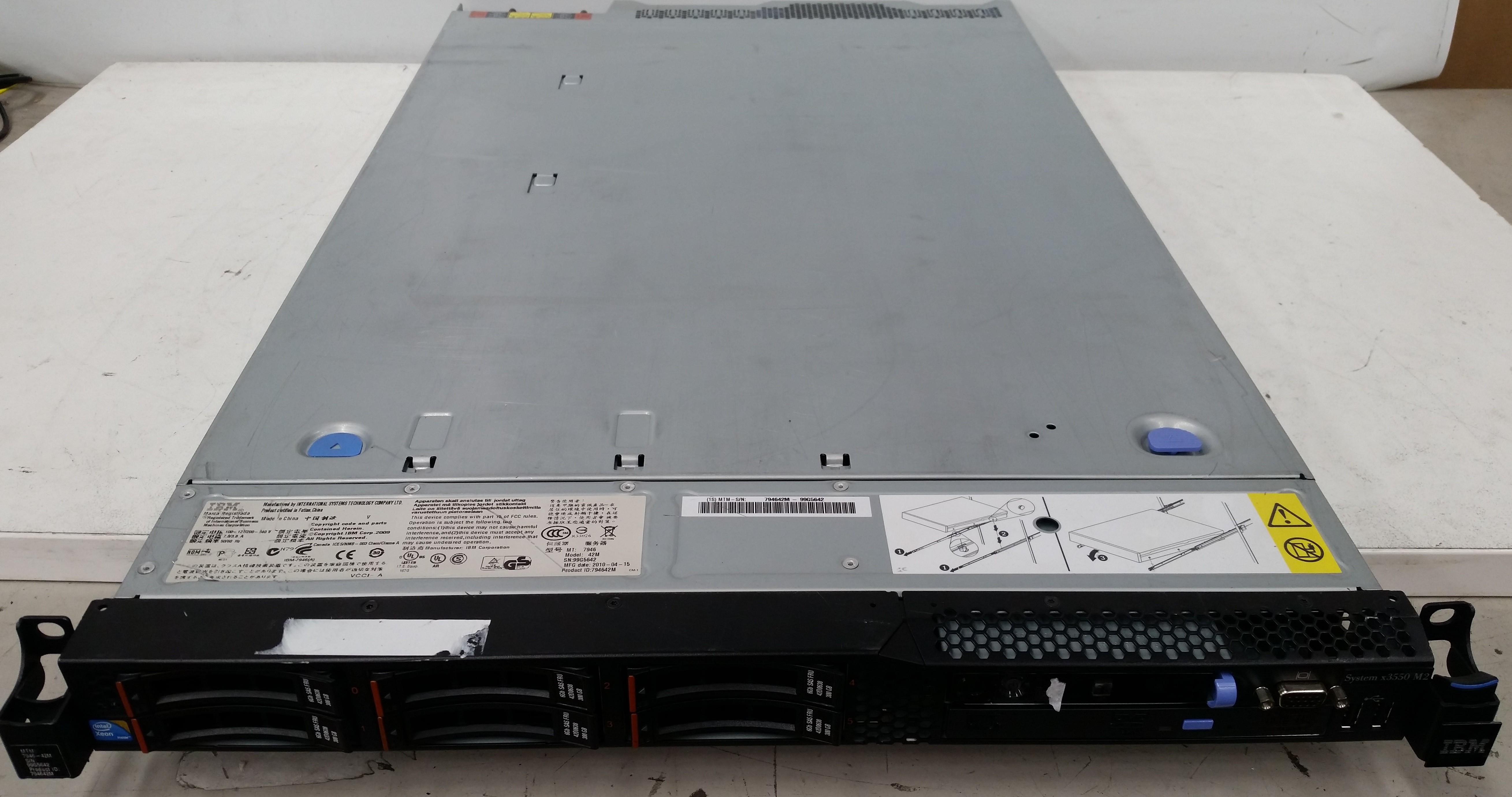IBM System x3550 M2 Dual Quad-Core - Lot 920157 | ALLBIDS