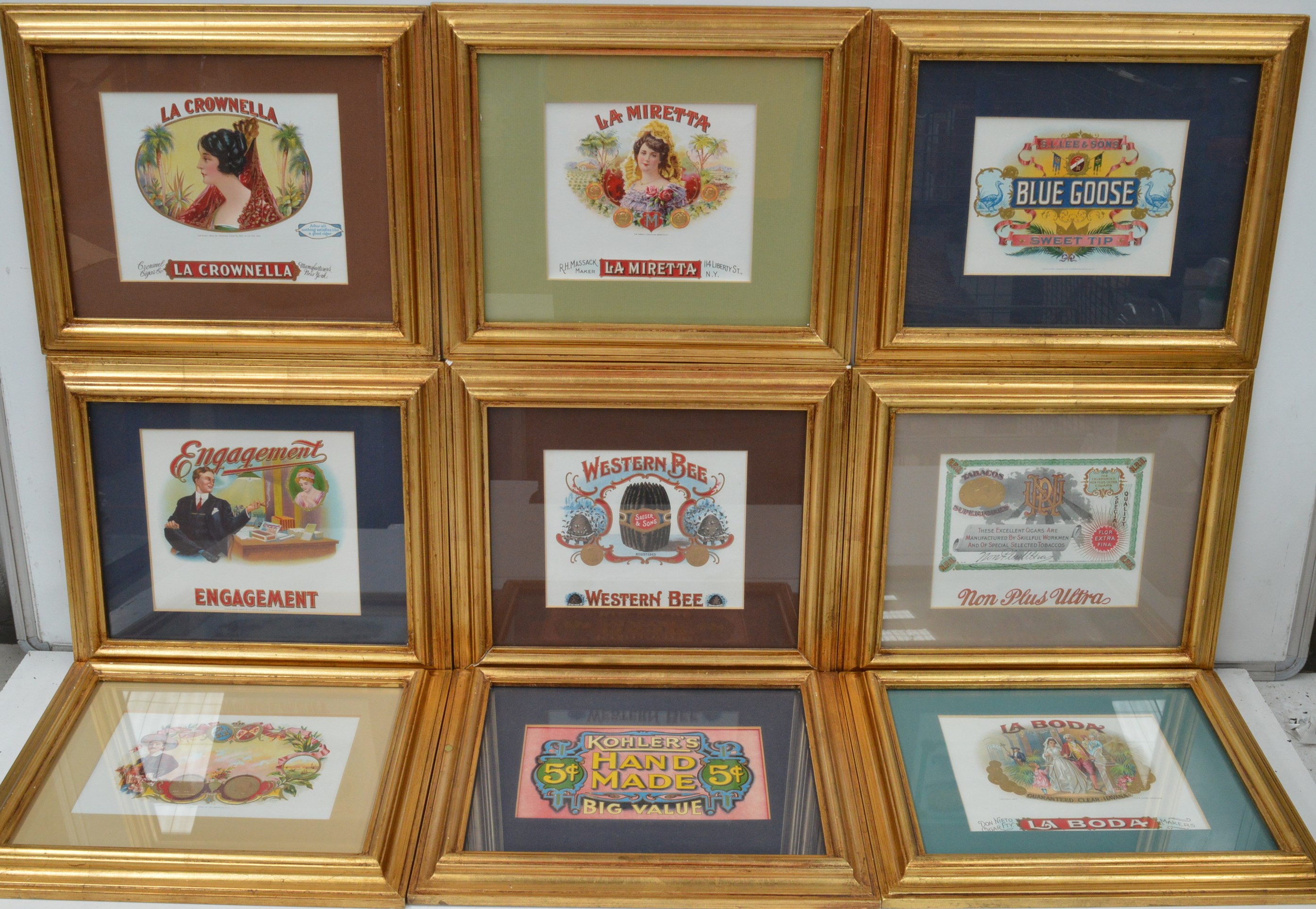 Framed Cigar Box Lid Lithographs - Lot 917344 | ALLBIDS