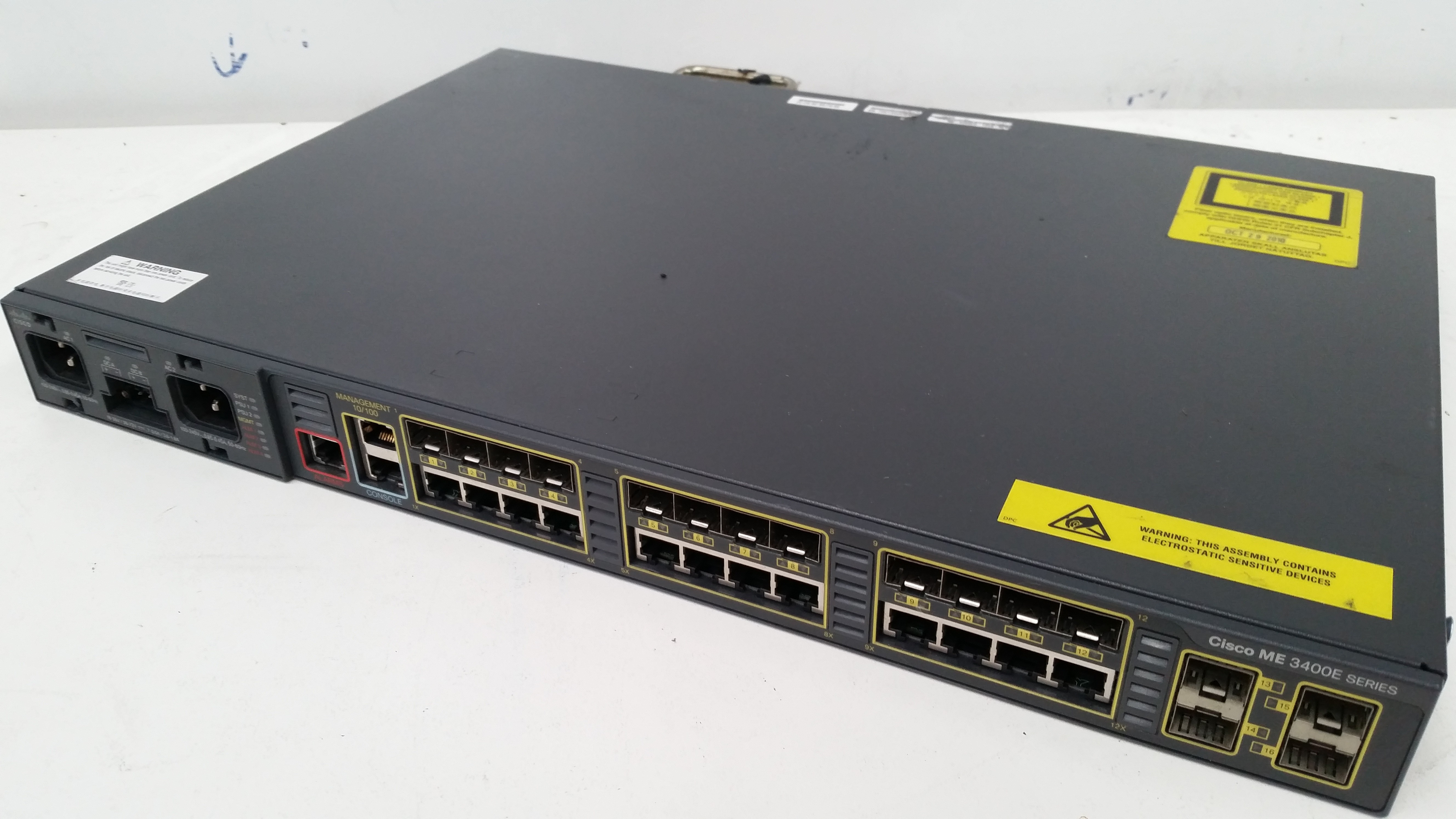 Cisco ME-3400EG-12CS-M V03ME Managed - Lot 927892 | ALLBIDS