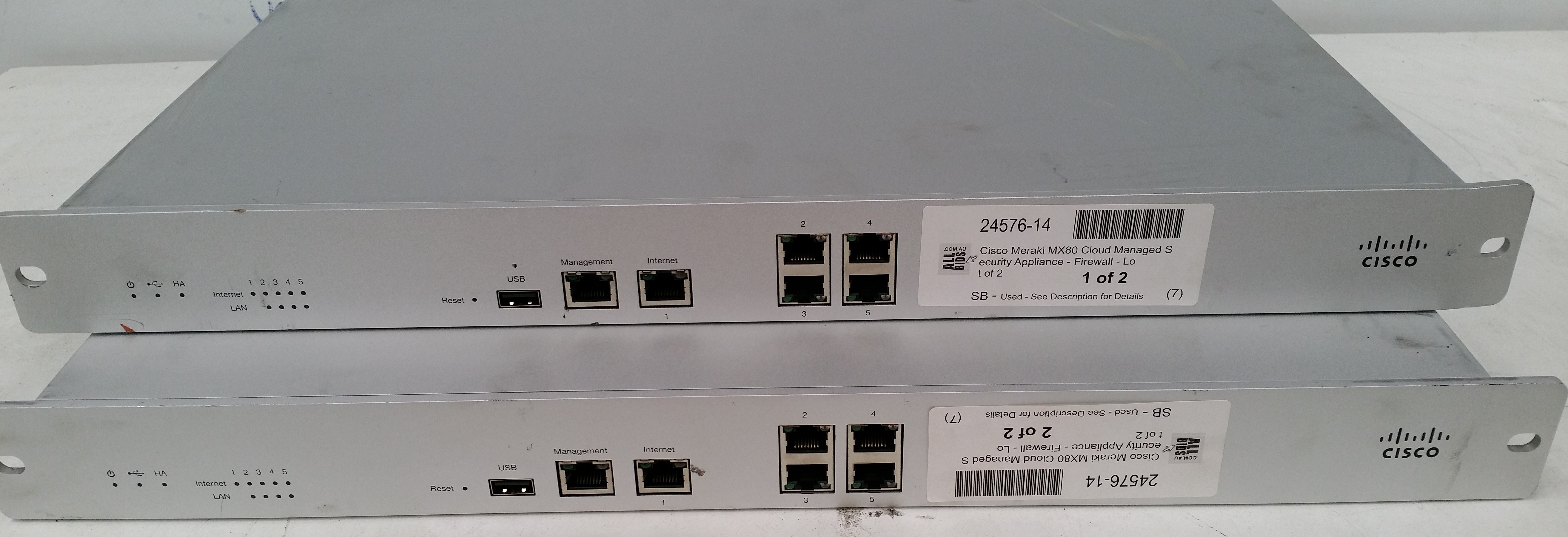 Cisco Meraki MX80 Cloud Managed - Lot 936838 | ALLBIDS