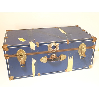 Blue Steamer Trunk - Lot 912664 | ALLBIDS