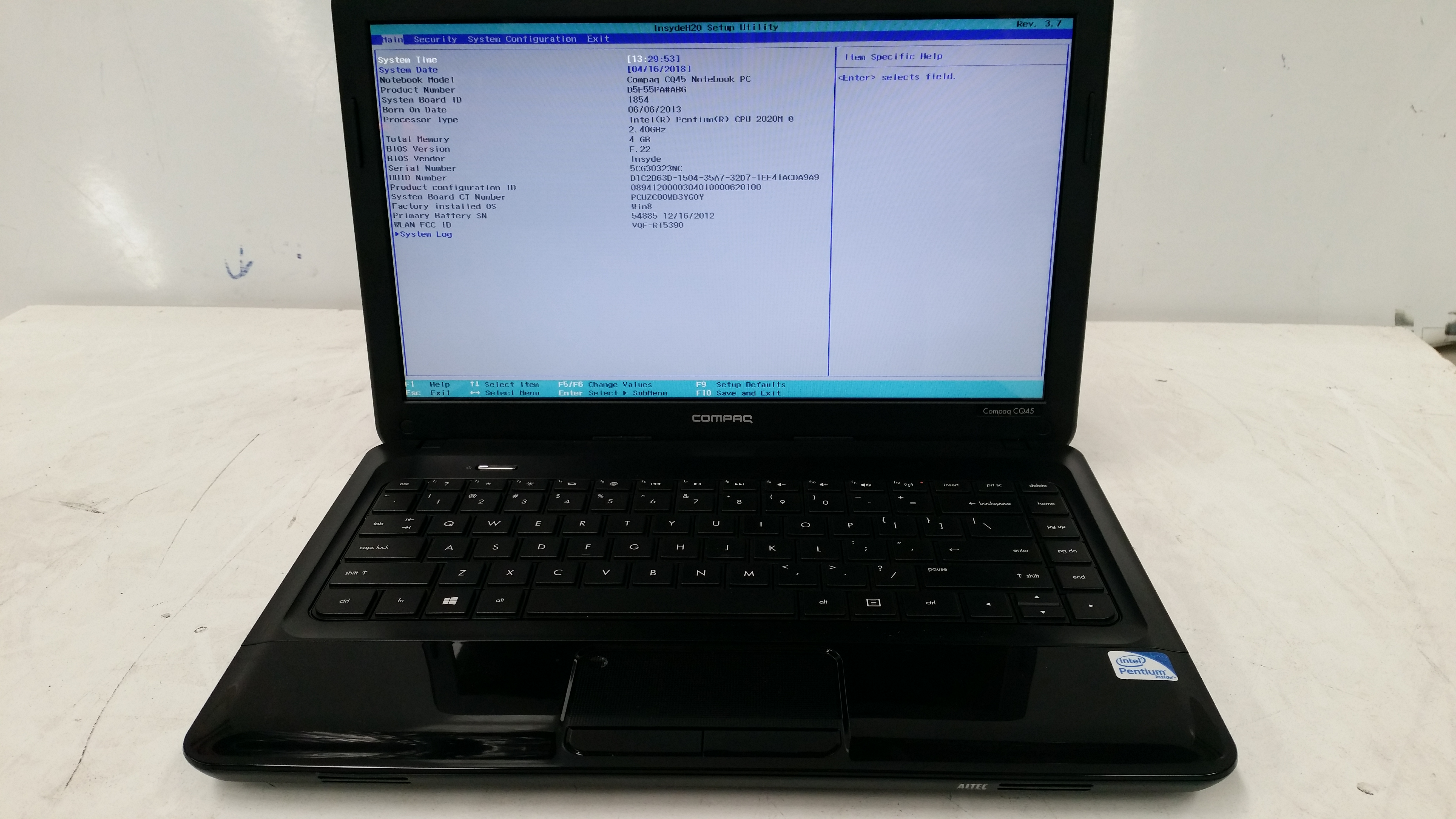 Compaq CQ45 14.1 Inch Widescreen - Lot 937708 | ALLBIDS