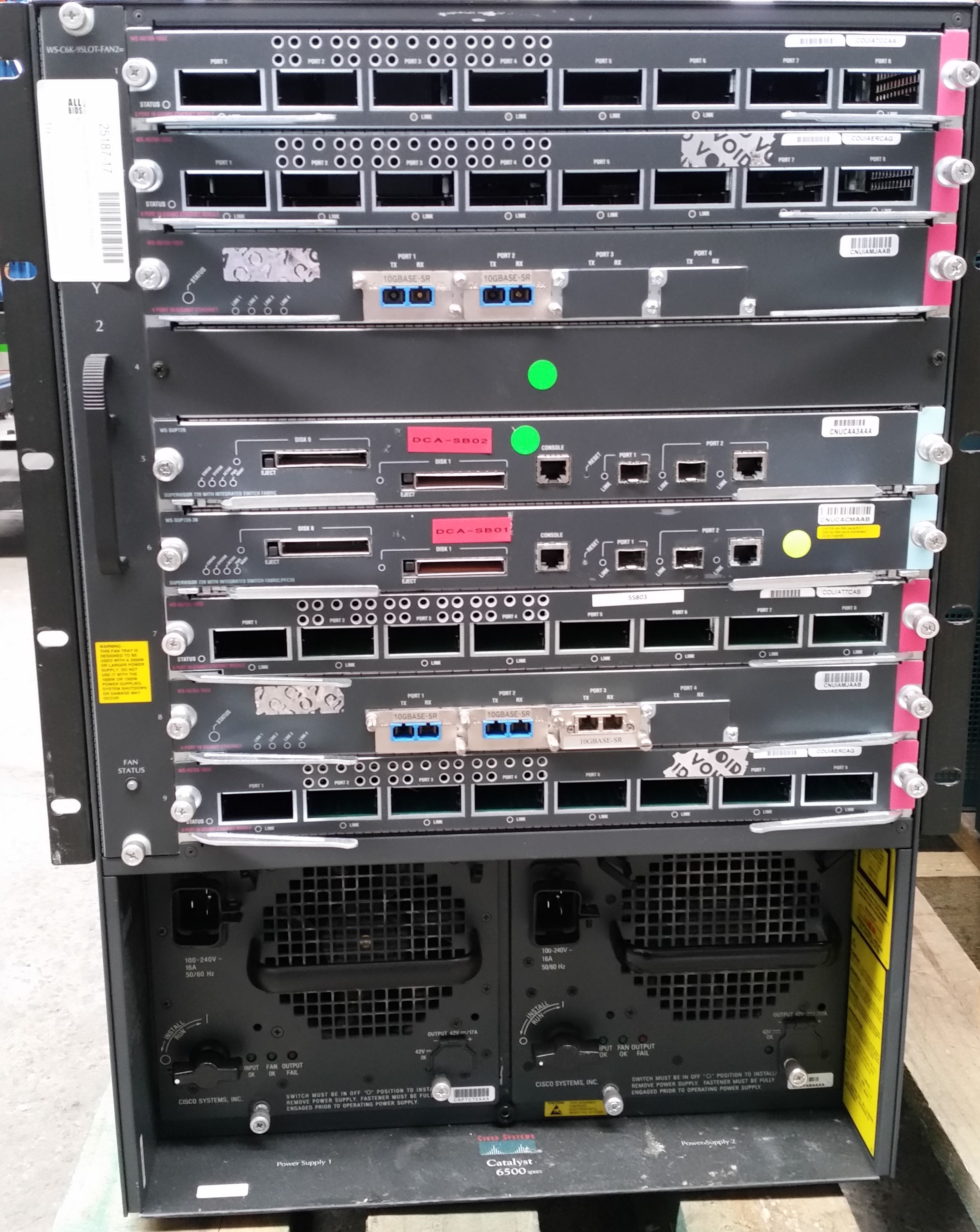 Cisco 6500 Series Catalyst Chassis - Lot 941448 | ALLBIDS