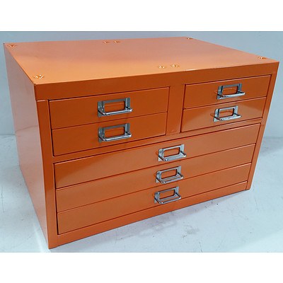 Orange 7 Drawer Storage Unit Demonstration - Lot 975543 | ALLBIDS