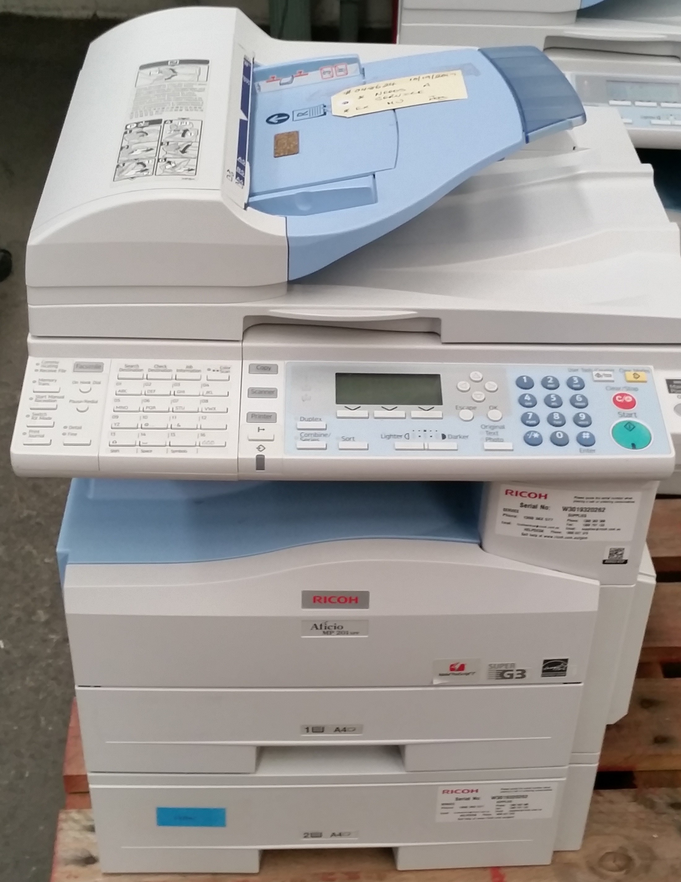 Ricoh Aficio MP 201SPF Black White - Lot 948403 | ALLBIDS