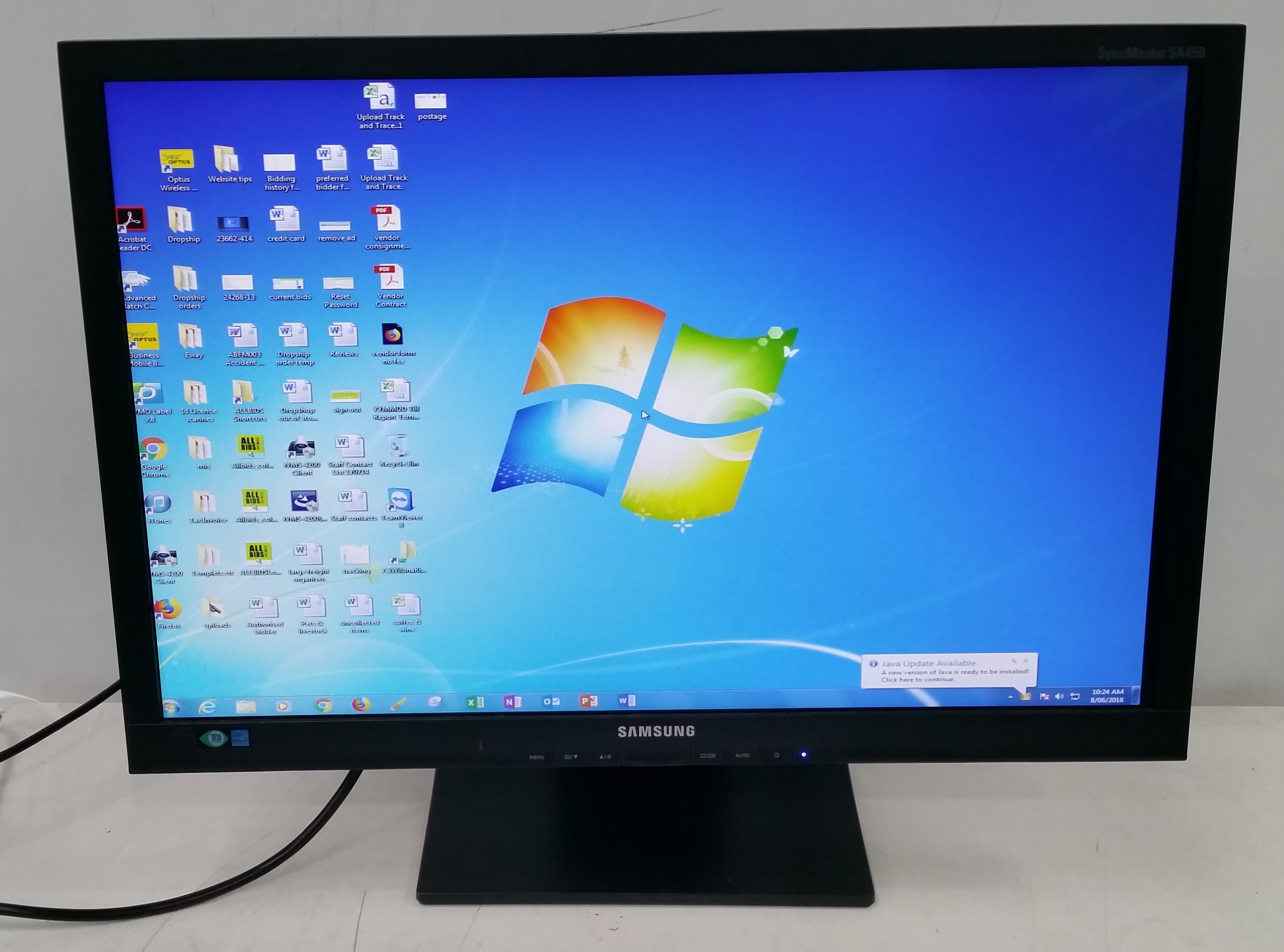 Samsung SyncMaster S24A450BW 24-Inch - Lot 961987 | ALLBIDS