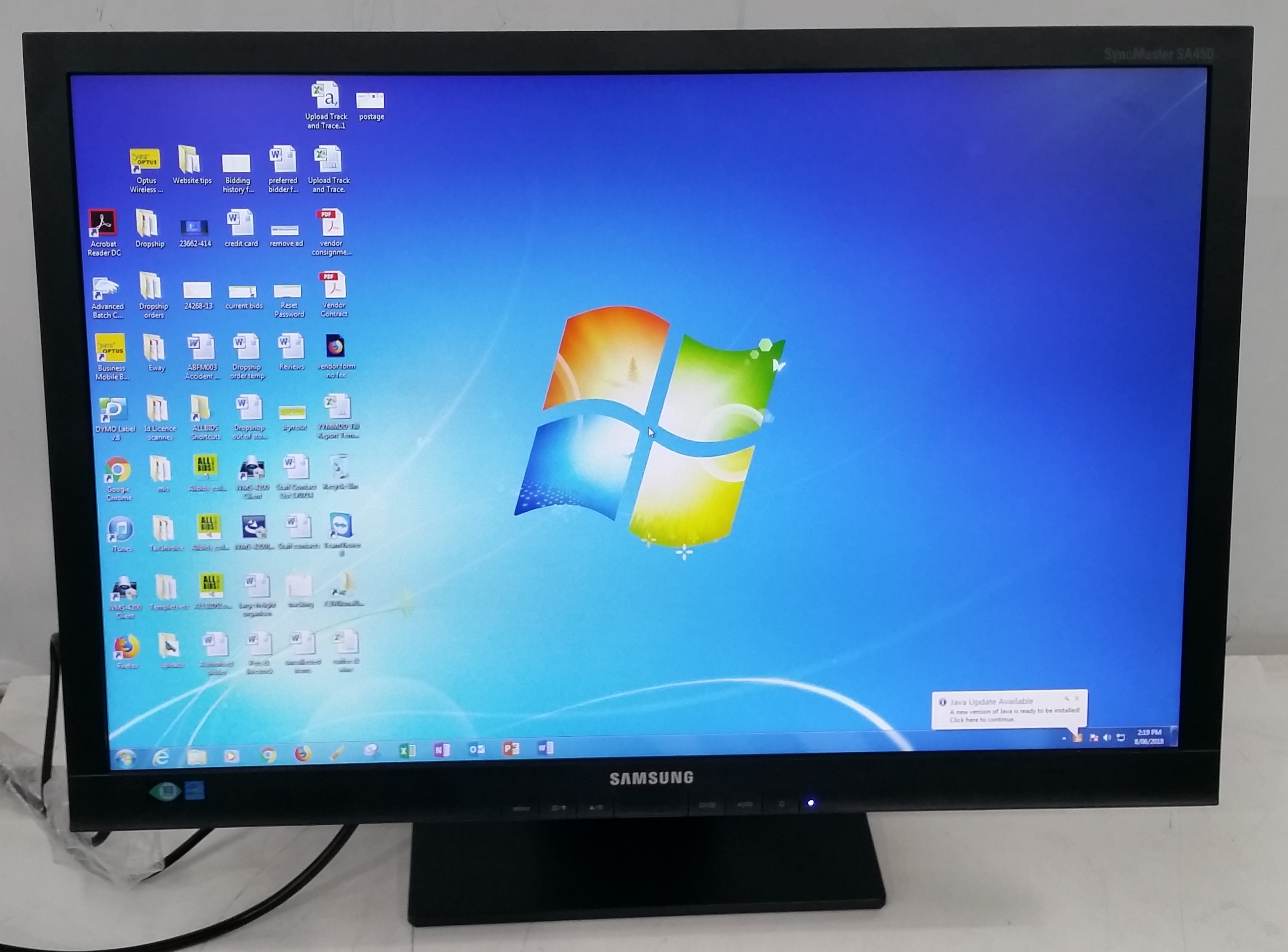 Samsung SyncMaster S24A450BW 24-Inch - Lot 961971 | ALLBIDS