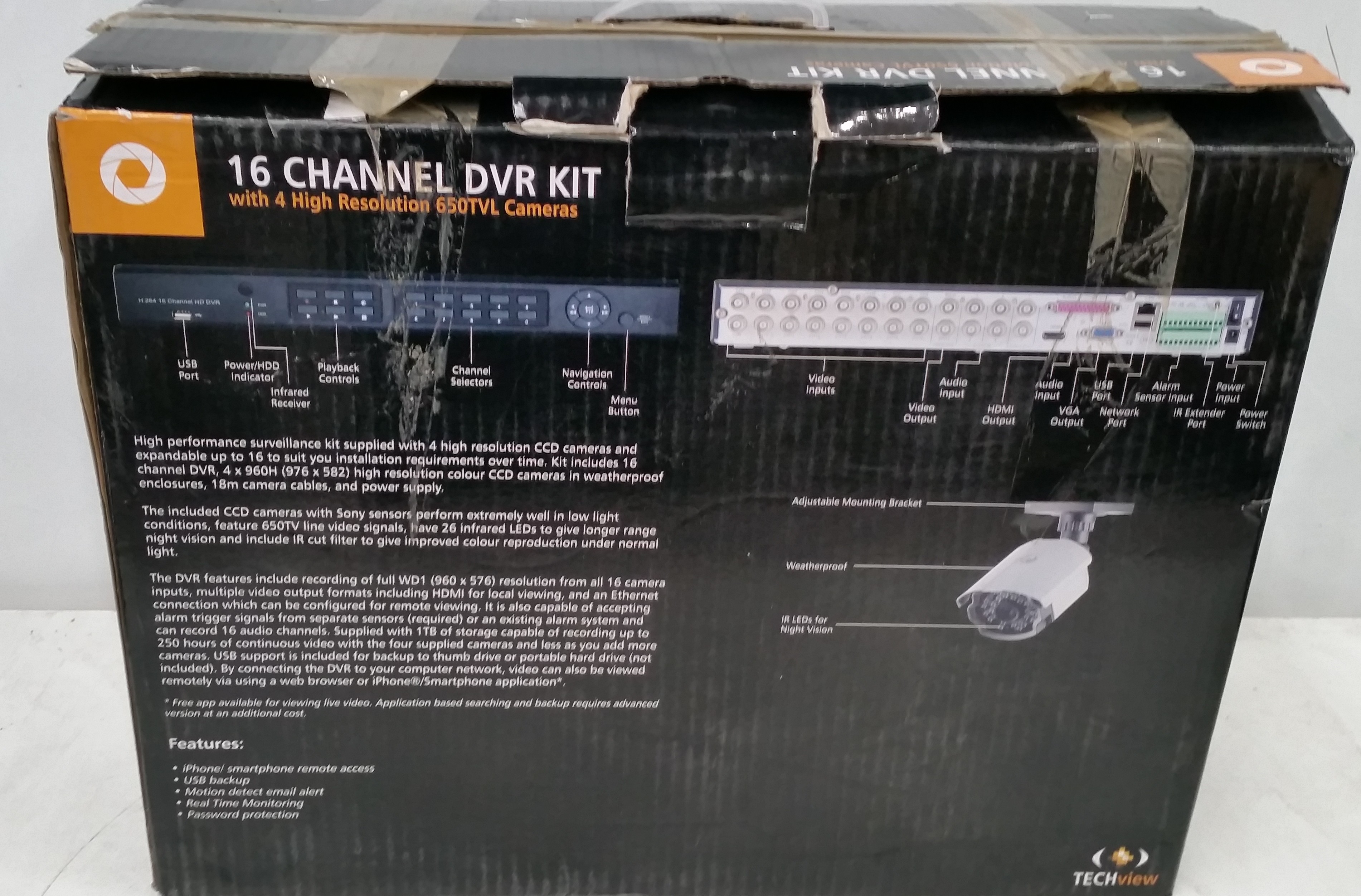 Techview 16 Channel DVR Kit w/ - Lot 963277 | ALLBIDS