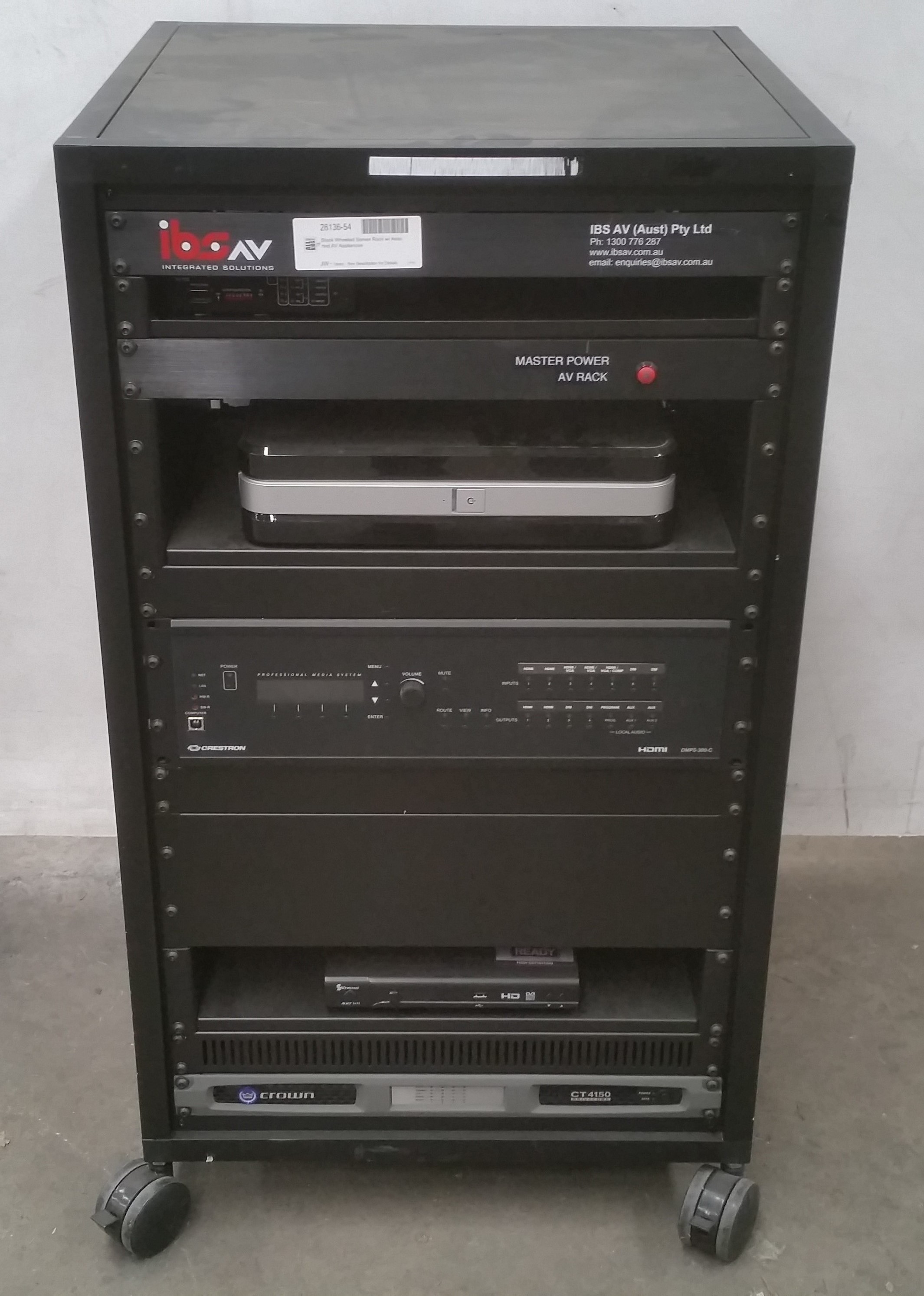 Black Wheeled Server Rack w/ Assorted - Lot 981047 | ALLBIDS