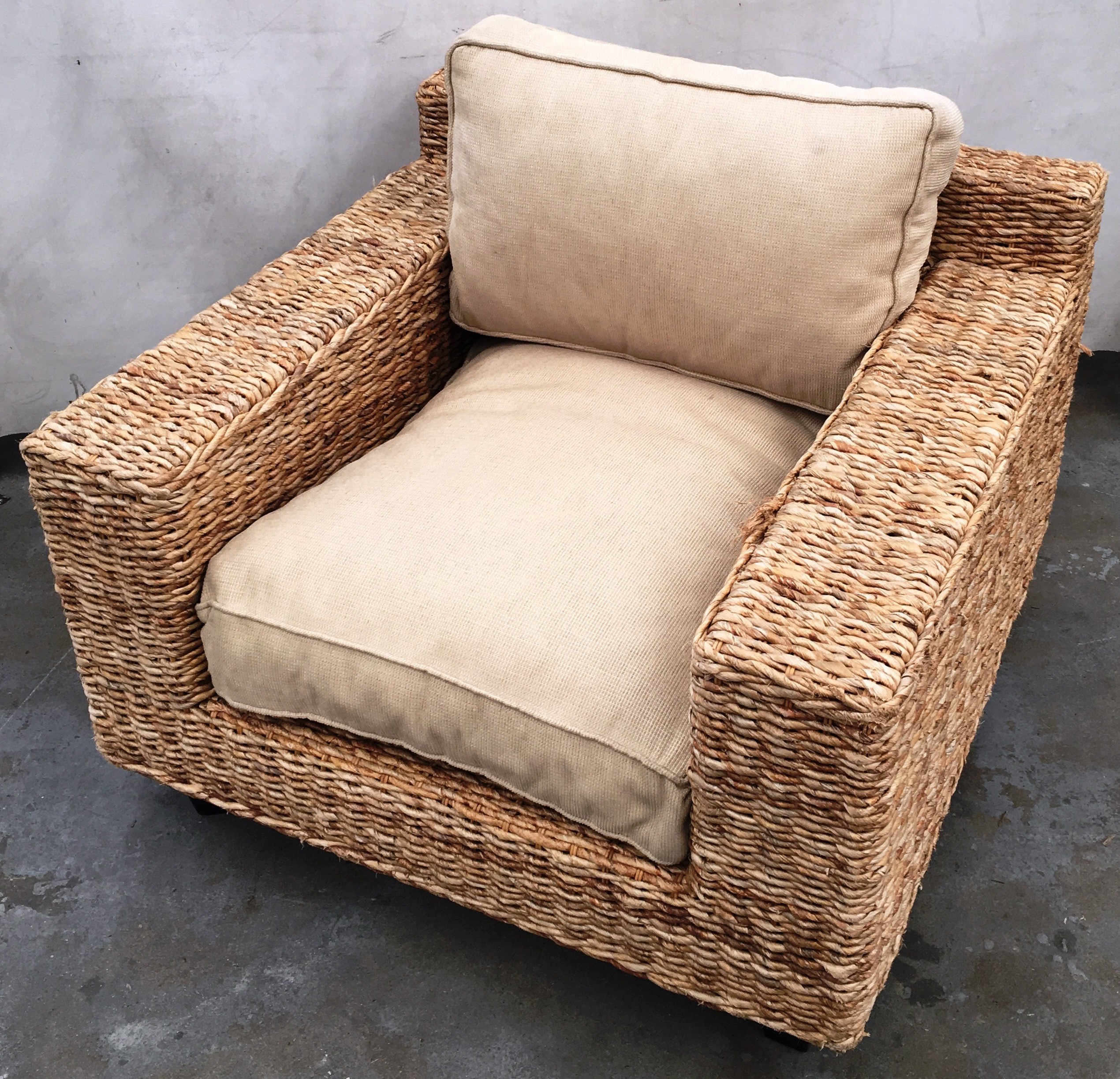 Contemporary Raffia Deck Chair - Lot 973474 | ALLBIDS