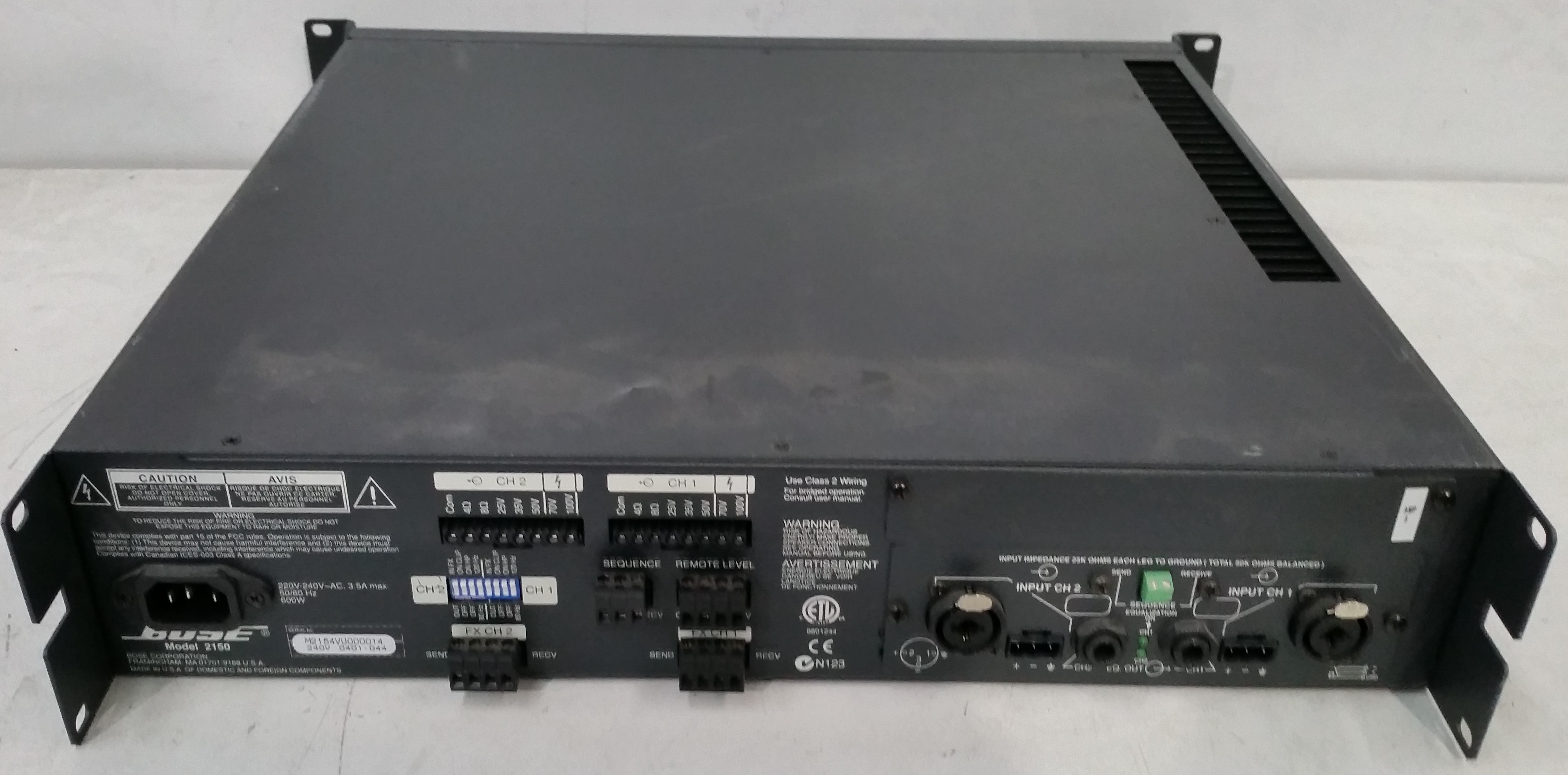 Bose M 2150 Commercial Power Amplifier - Lot 977658 | ALLBIDS