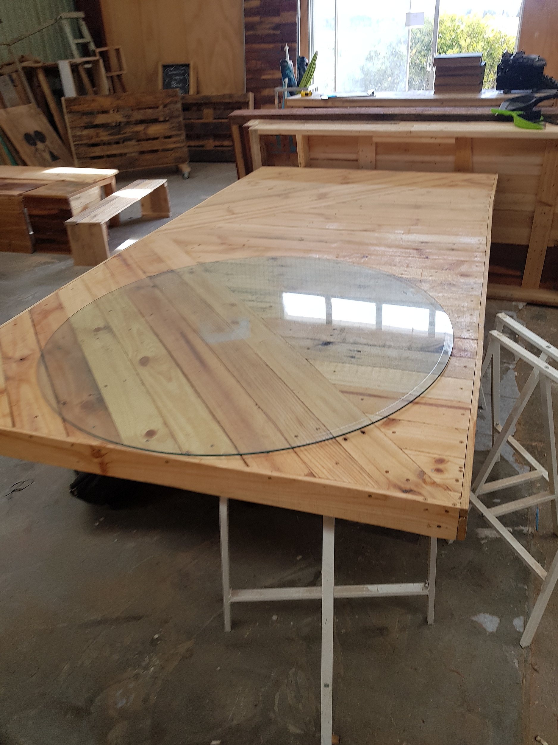 Large Custom Made Timber Table - Lot 1006428 | ALLBIDS