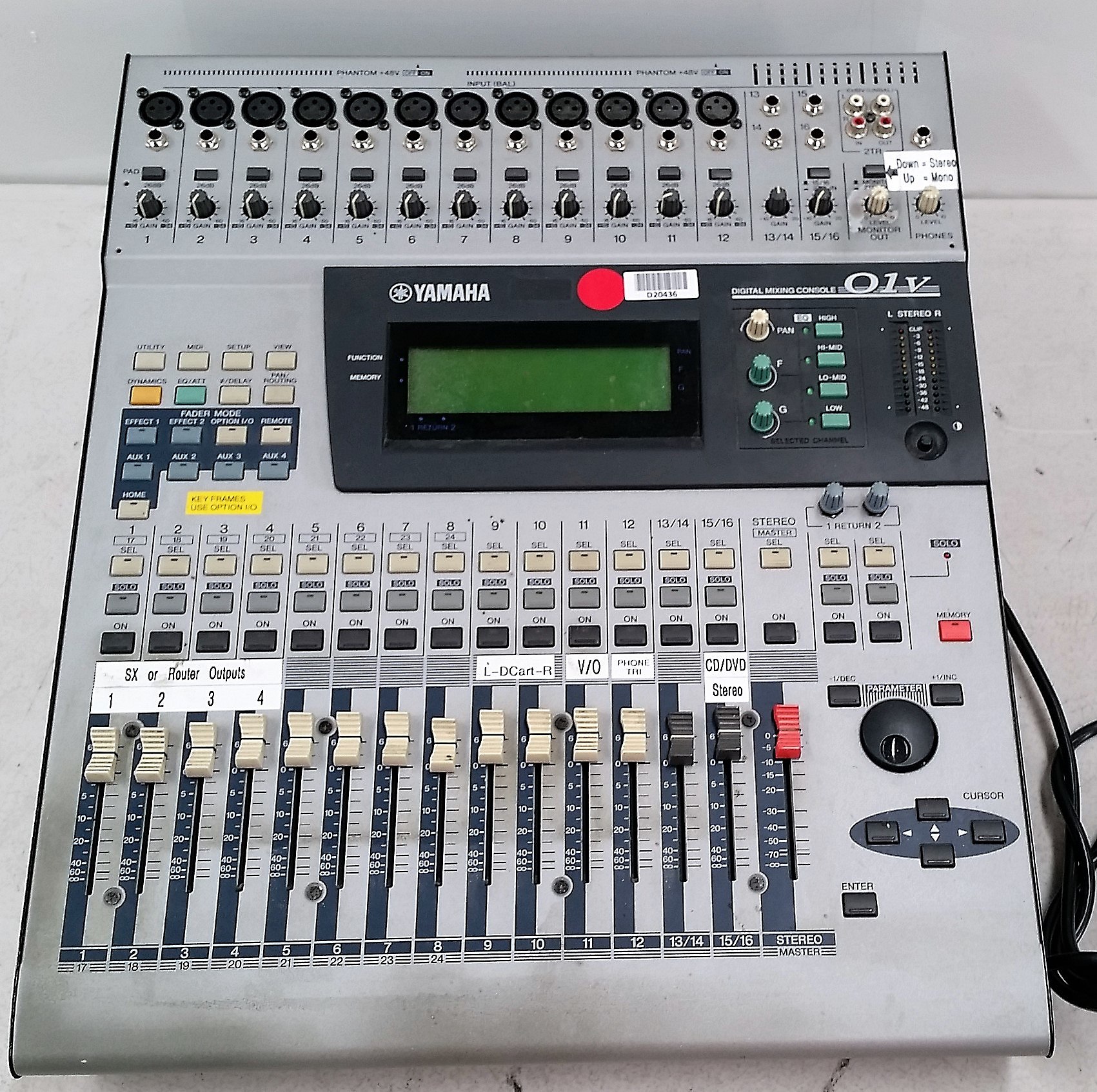 Yamaha 01V Digital Mixing Console - Lot 1012094 | ALLBIDS
