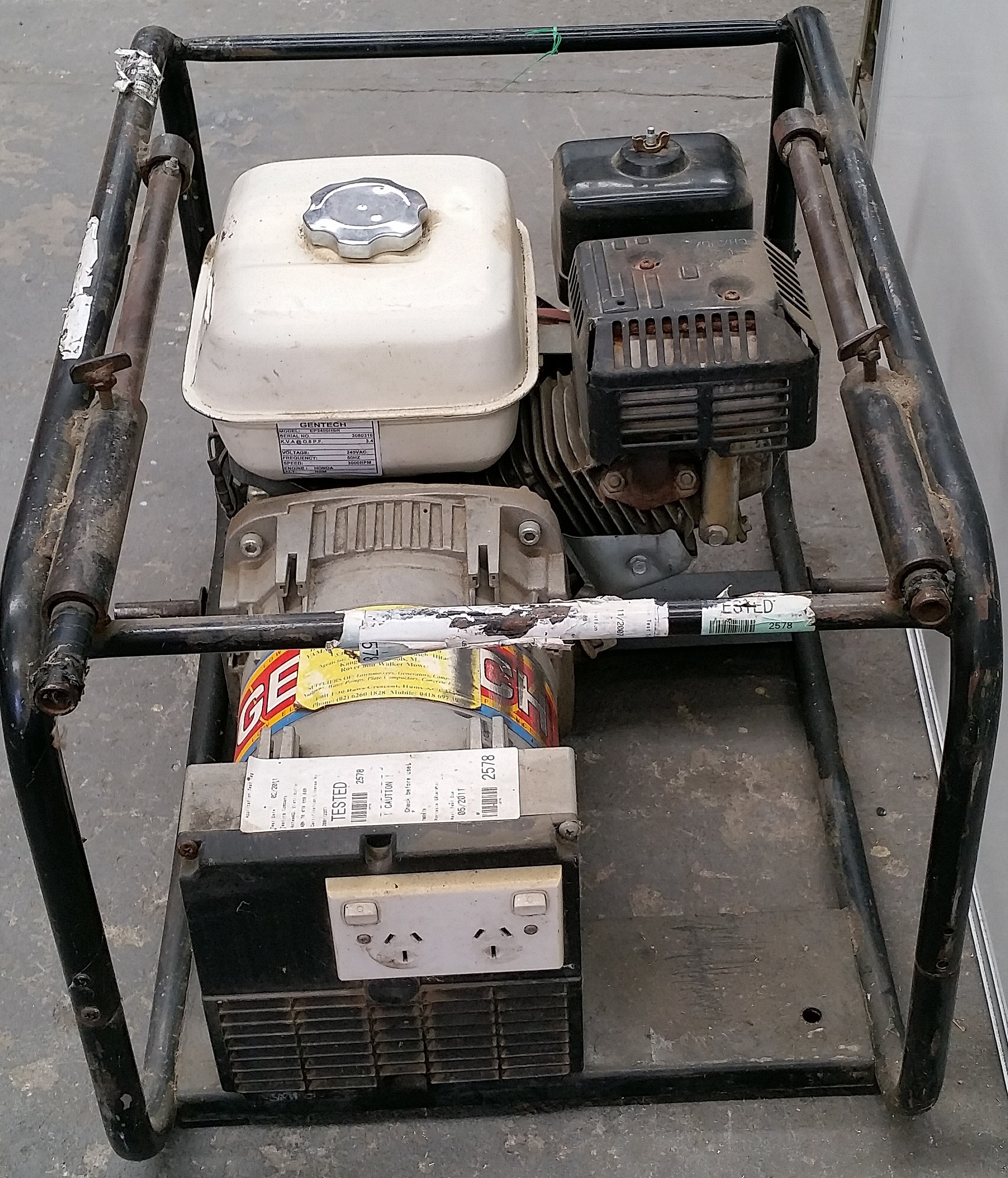 Gentec Petrol Powered Generator - Lot 1023098 | ALLBIDS