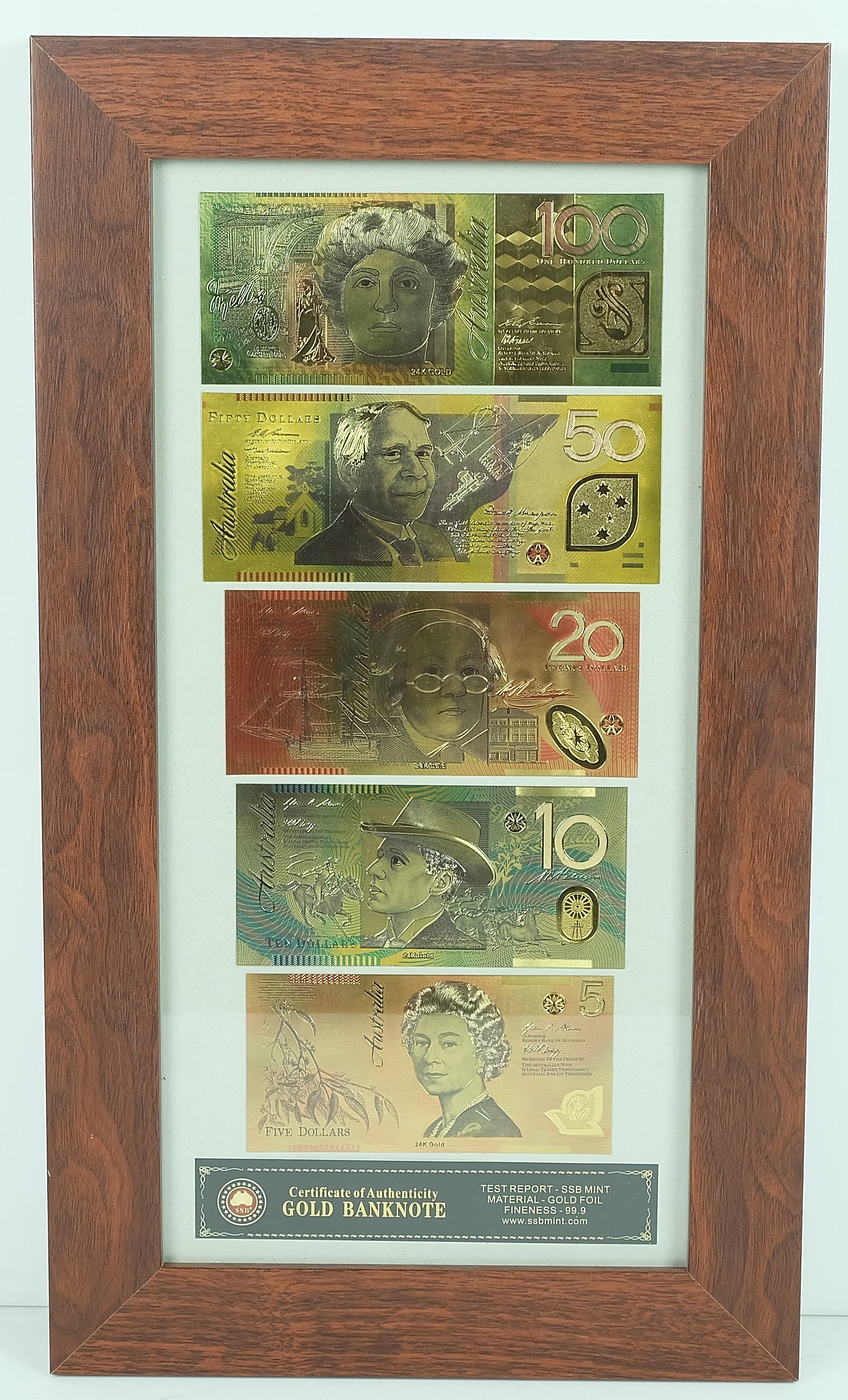 SSB Mint Gold Foil Bank Note Set - Lot 1033739 | ALLBIDS