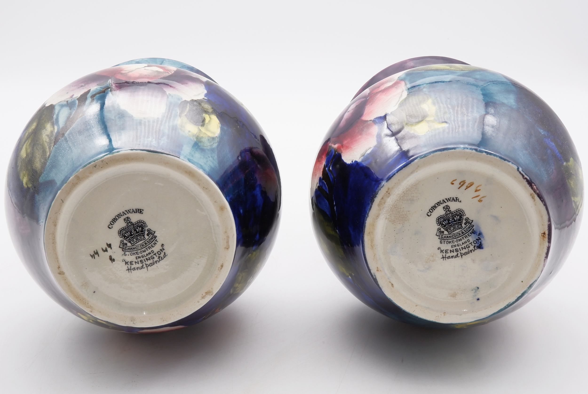 Two Corona Ware Hand Painted Ceramic - Lot 1049739 | ALLBIDS