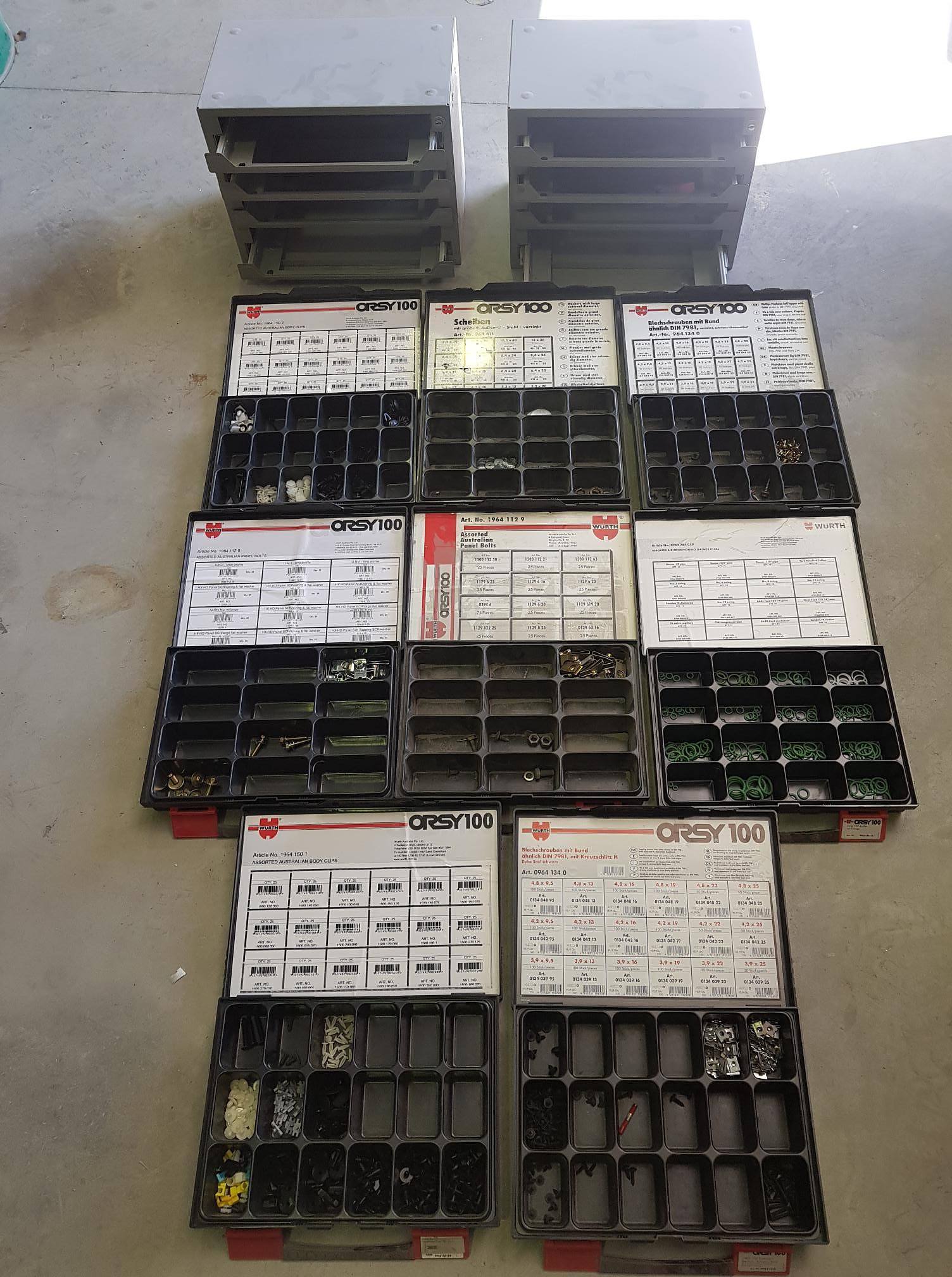 Wurth ORSY Trays and Cabinets Lot - Lot 1039900 | ALLBIDS