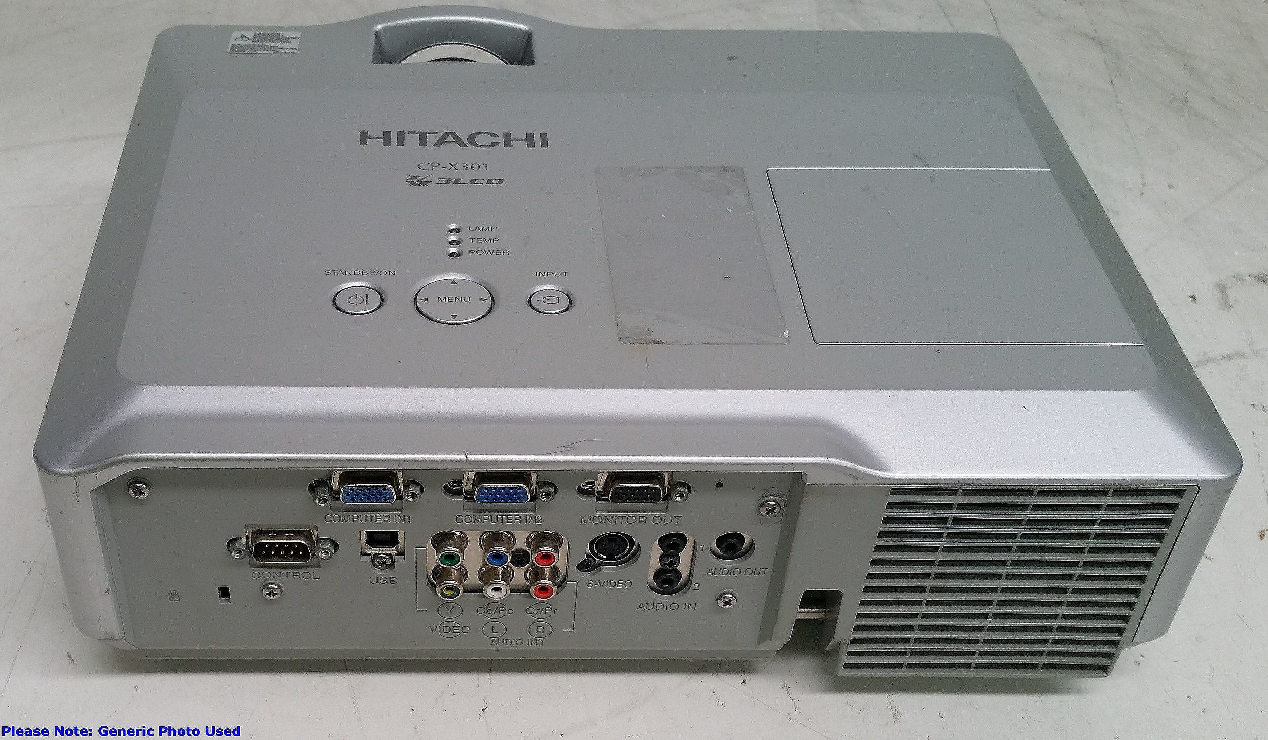 Hitachi (CP-X301) XGA 3LCD Projector - Lot 1093106 | ALLBIDS