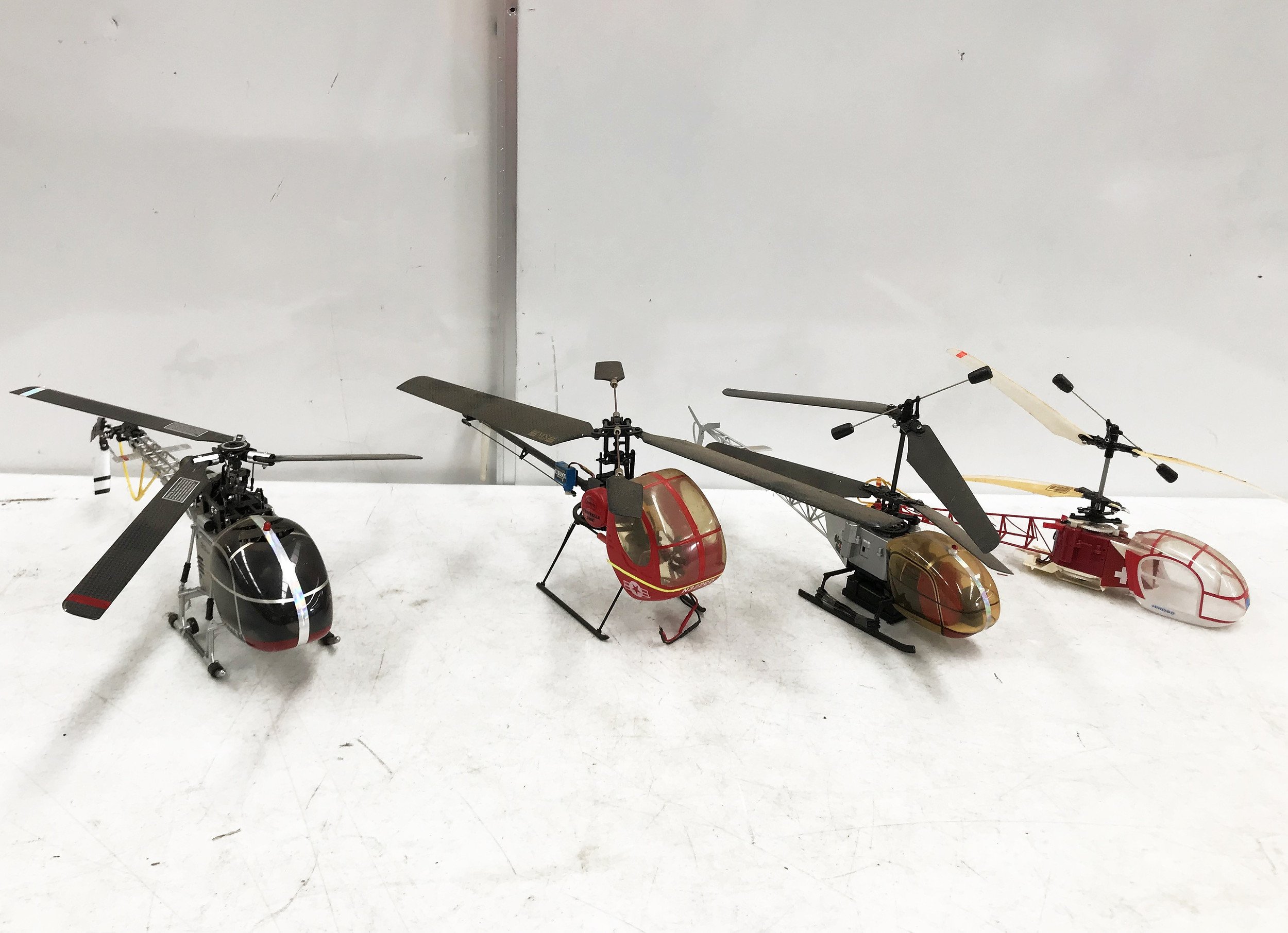 Lot of Four RC Model Helicopters - Lot 1079654 | ALLBIDS