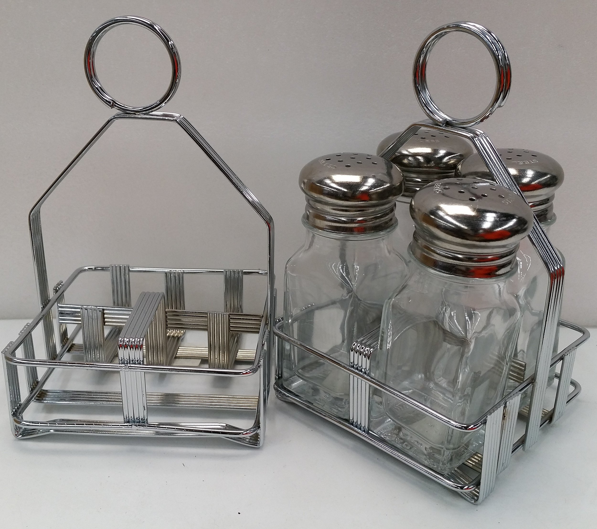 12 x Chrome Condiment Caddies and - Lot 1083054 | ALLBIDS