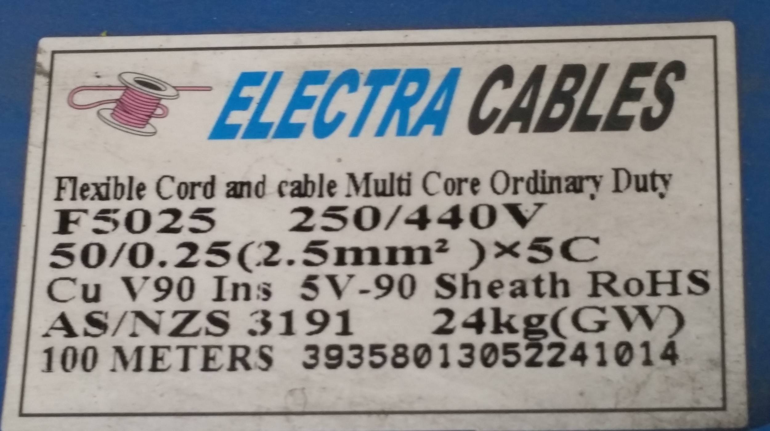 Partial Rolls of Electra Cables - Lot 1103250 | ALLBIDS