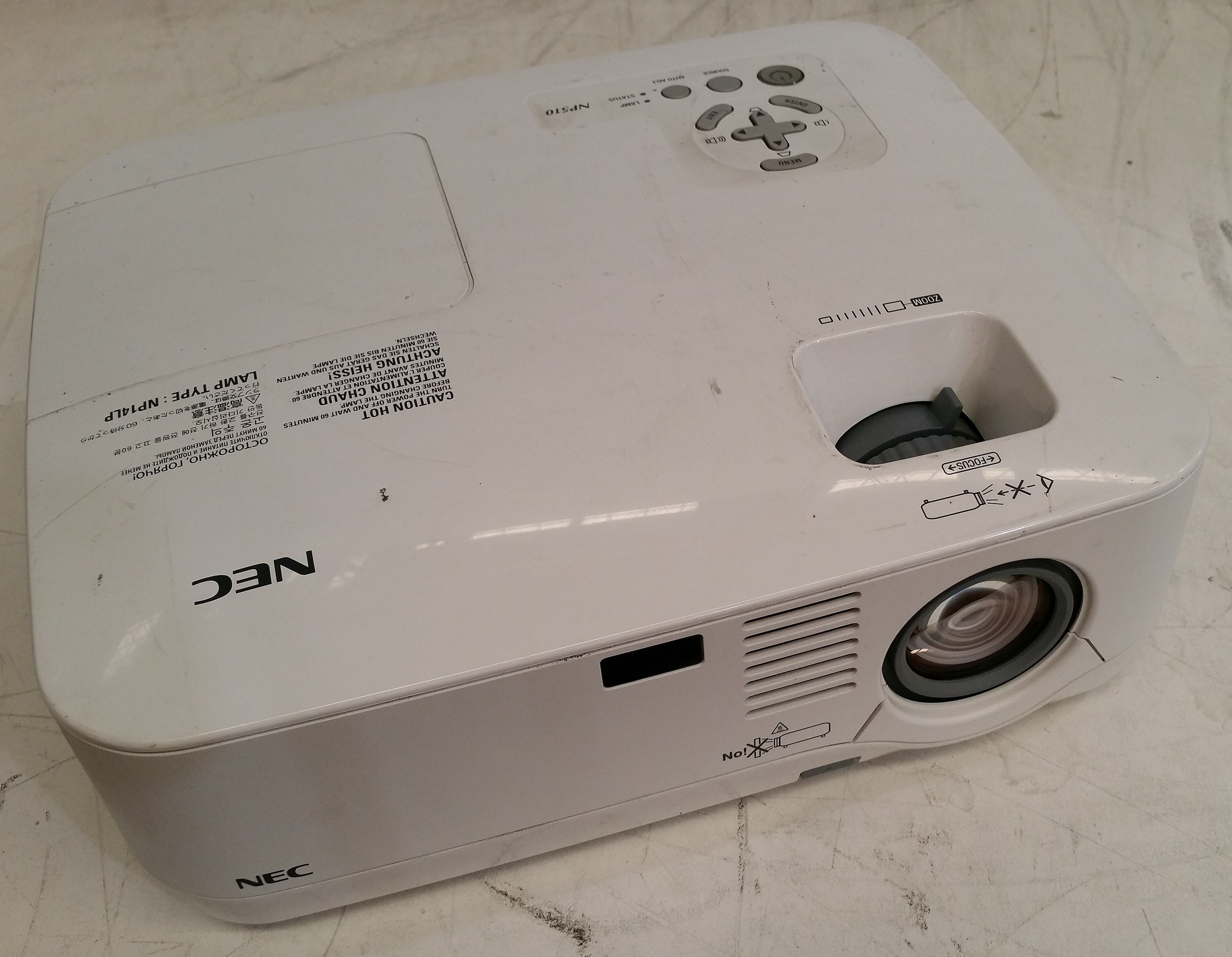 NEC (NP510) XGA 3LCD Projector - Lot 1098211 | ALLBIDS