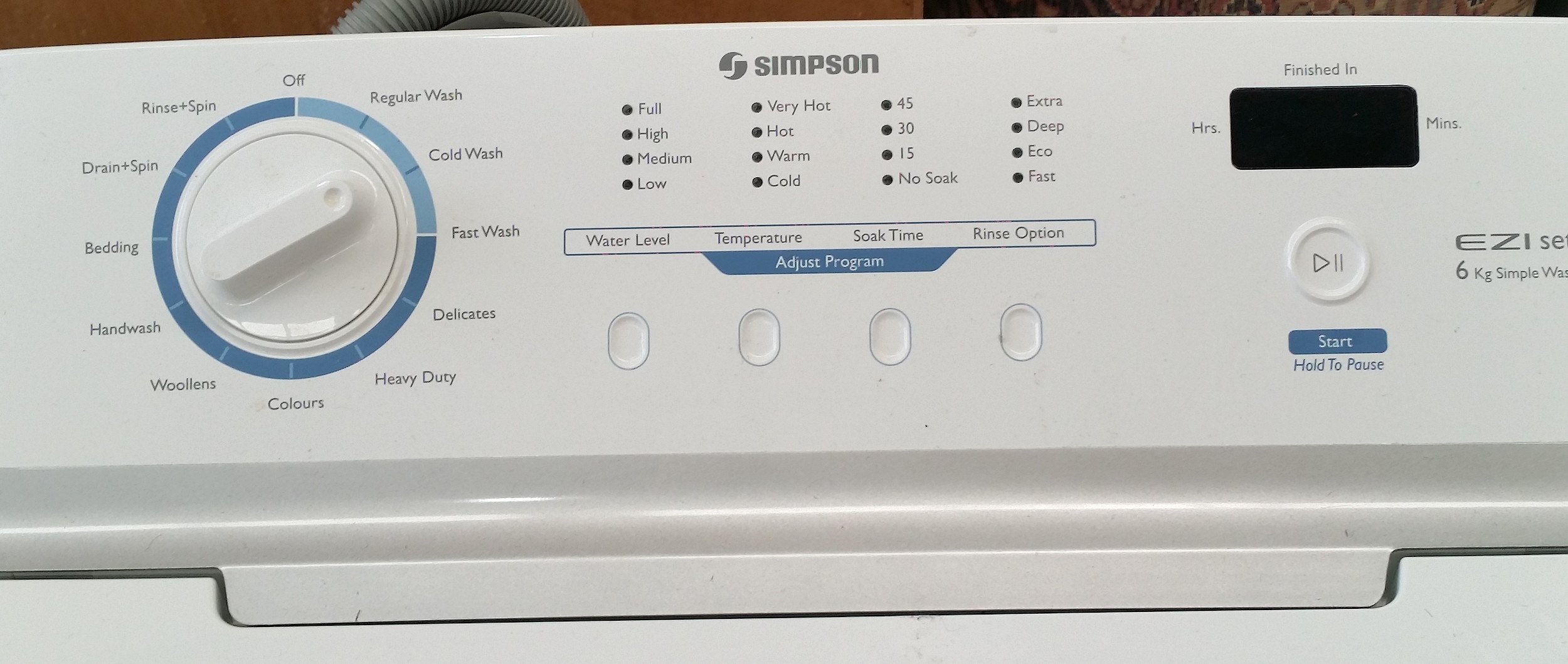 Simpson 6.0KG Ezi Set Washing Machine - Lot 1091859 | ALLBIDS
