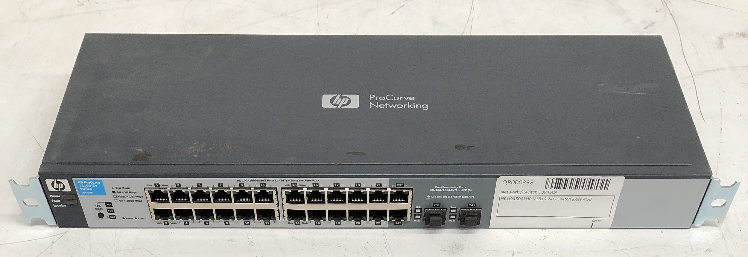 HP ProCurve (J9450A) 1810G-24 24-Port - Lot 1118889 | ALLBIDS