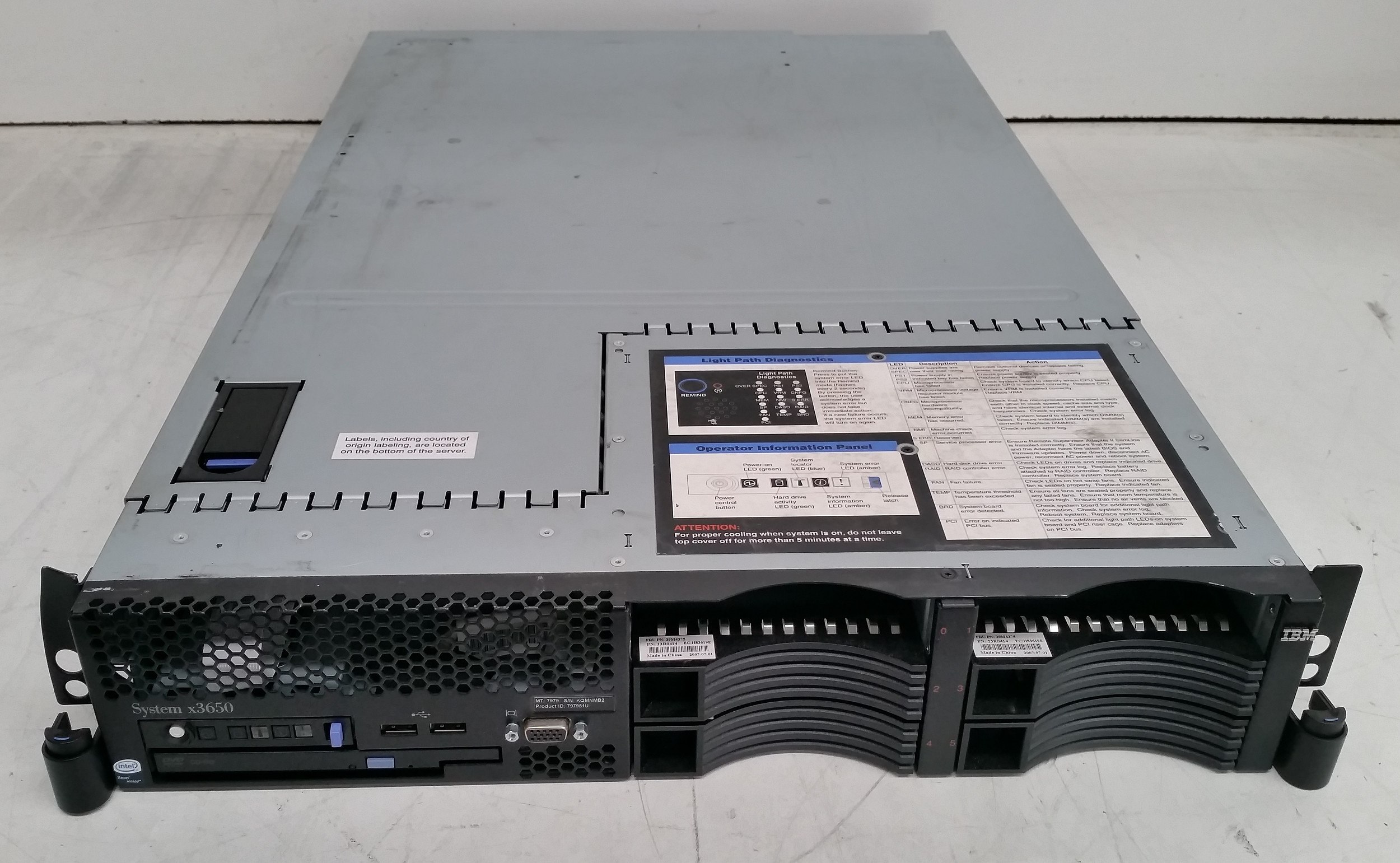 IBM (7979-AC1) System x3650 Dual-Core - Lot 1114693 | ALLBIDS