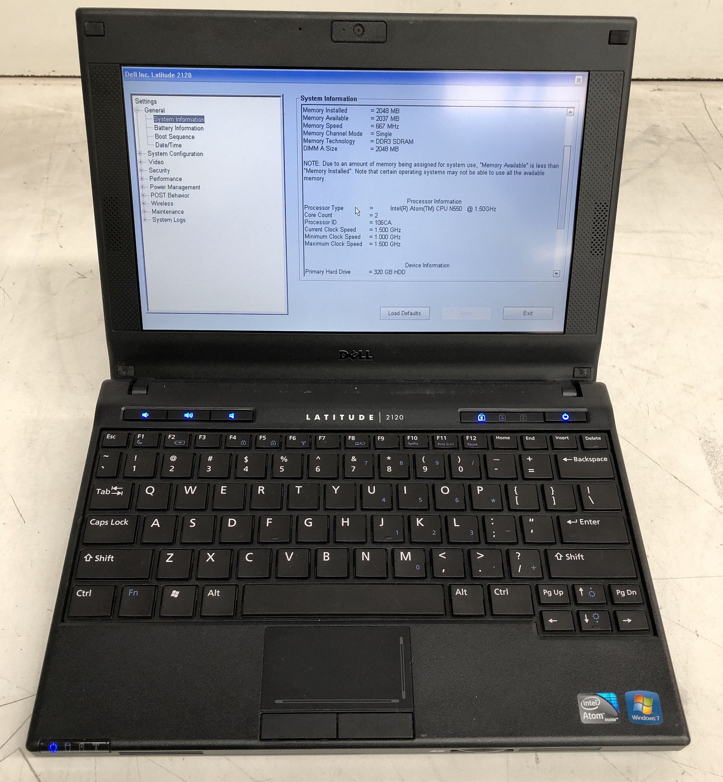 Dell Latitude 2120 10-Inch Intel - Lot 1130097 | ALLBIDS