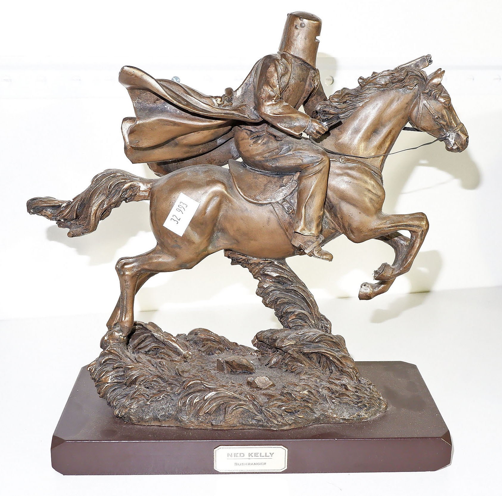 Bronzed Cast Resin Ned Kelly Figure - Lot 1140871 | ALLBIDS