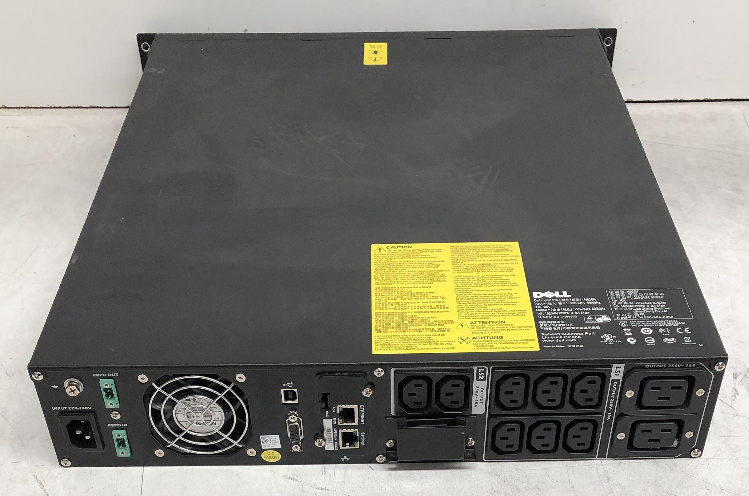 Dell (H928N) UPS 1920W 2RU Rackmount - Lot 1150559 | ALLBIDS