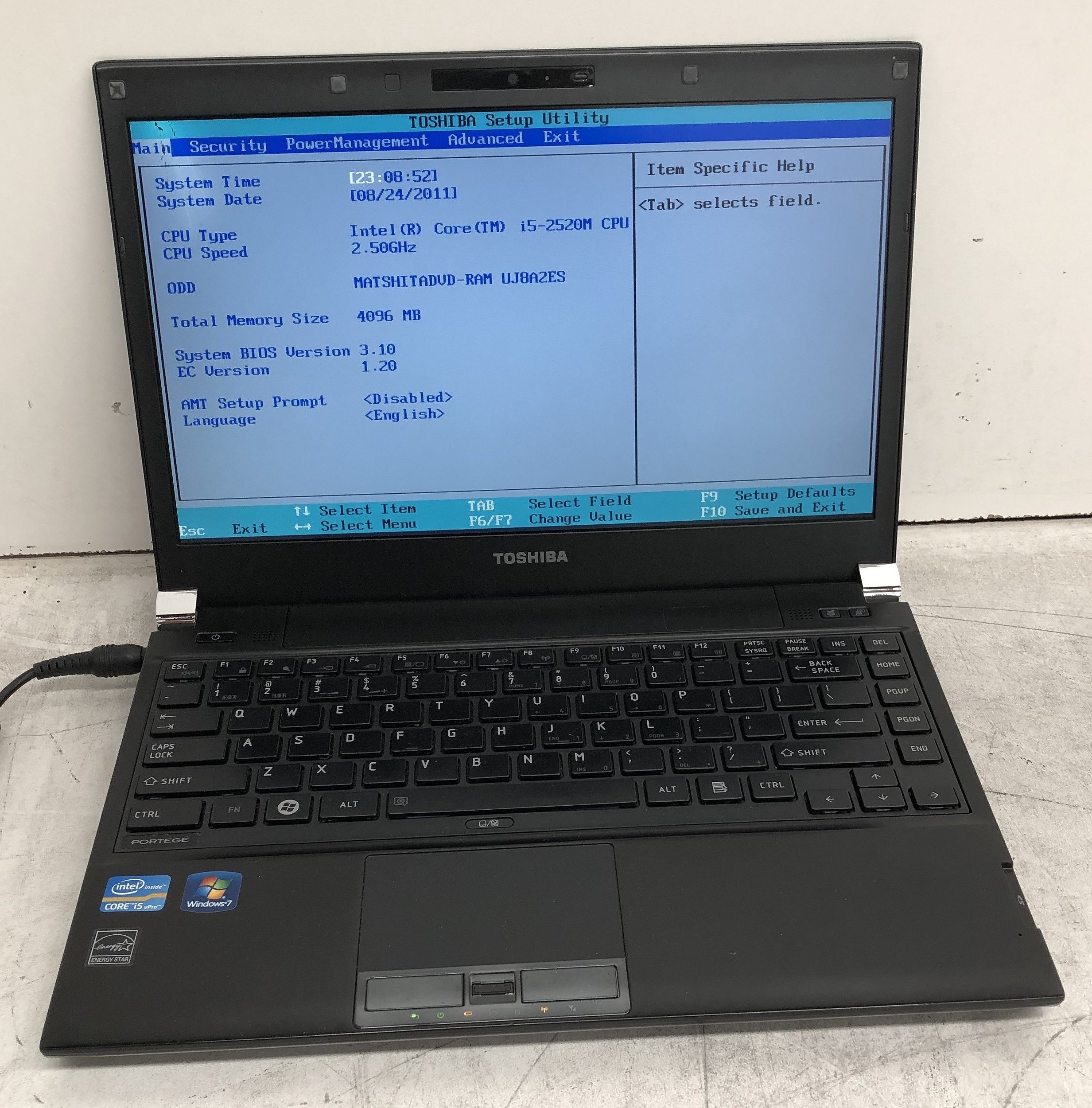 Toshiba Portege R830 13-Inch Core - Lot 1150549 | ALLBIDS