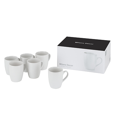 Milano Decor 6 Pcs Mug Set White - Lot 899321 | ALLBIDS